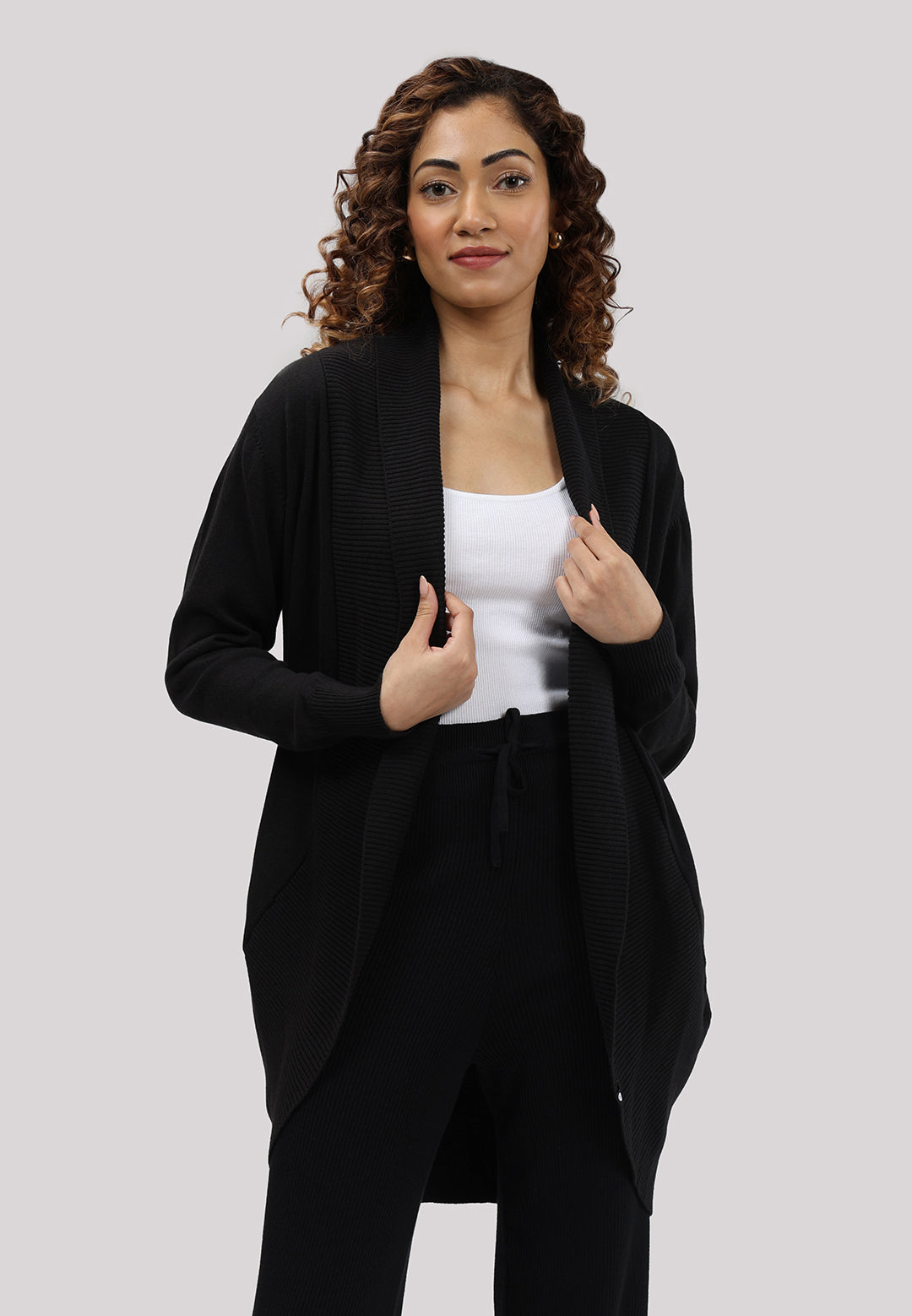 Move All Day Collared Shrug